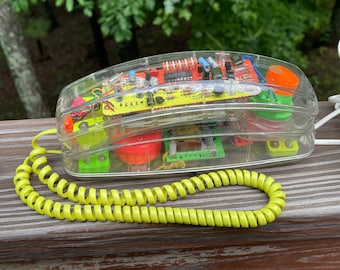 Vintage Clear Transparent 80s Phone Babysitters Club Light up Unisonic ...