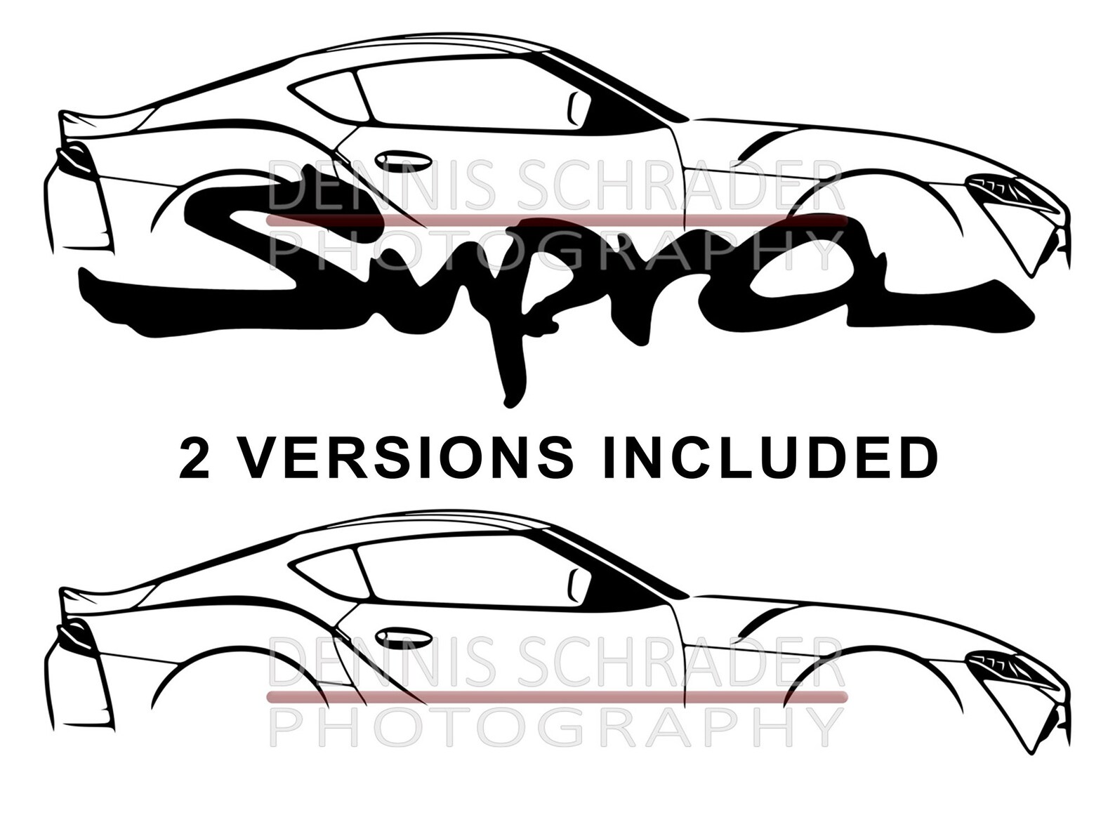 Car svg eps png jpg Toyota Supra svg Illustration Car Vector | Etsy