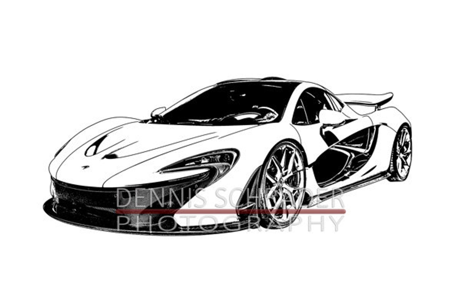 Car svg eps jpg Mclaren P1 svg Illustration Racecar eps Car | Etsy