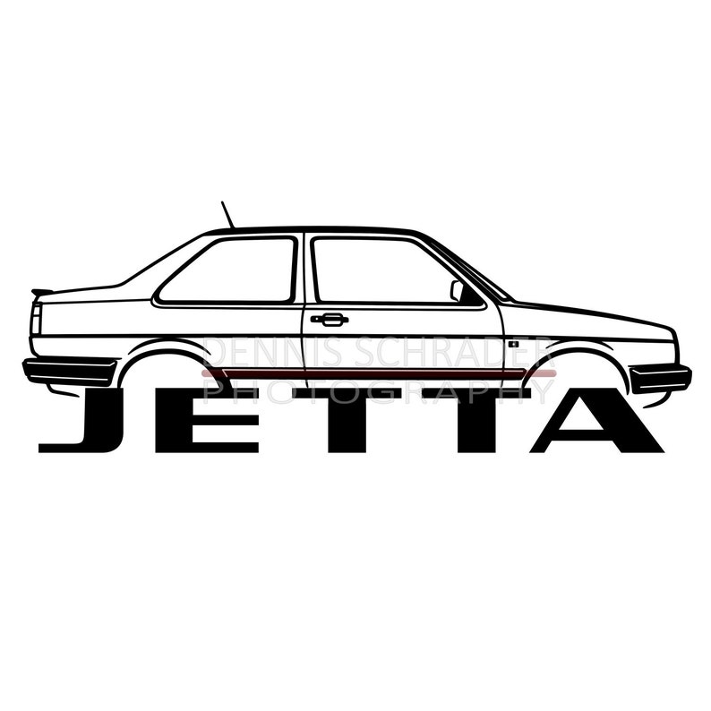 Car svg eps png jpg Volkswagen Jetta svg VW Jetta Illustration | Etsy