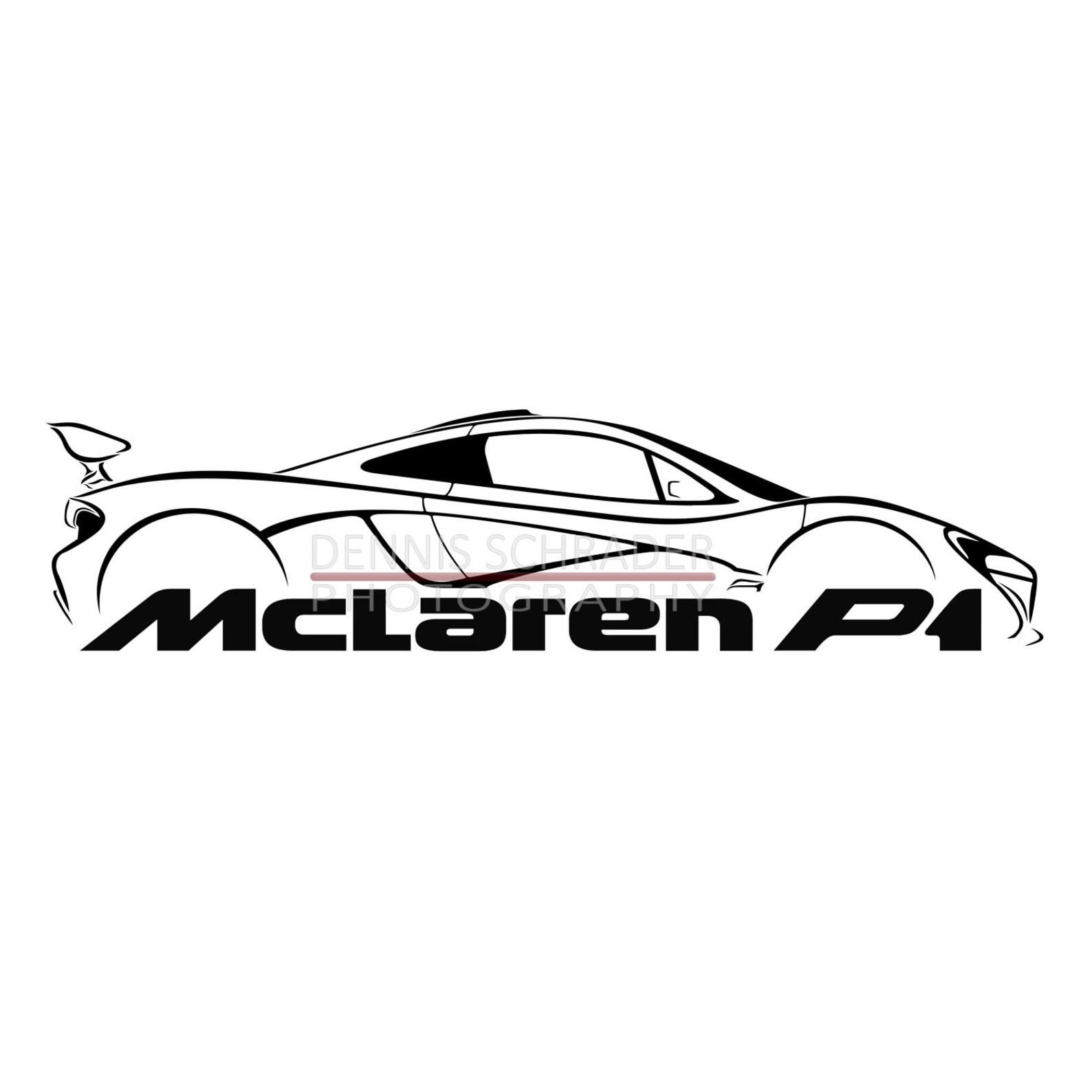Car svg eps png jpg Mclaren P1 svg Illustration Car Vector | Etsy