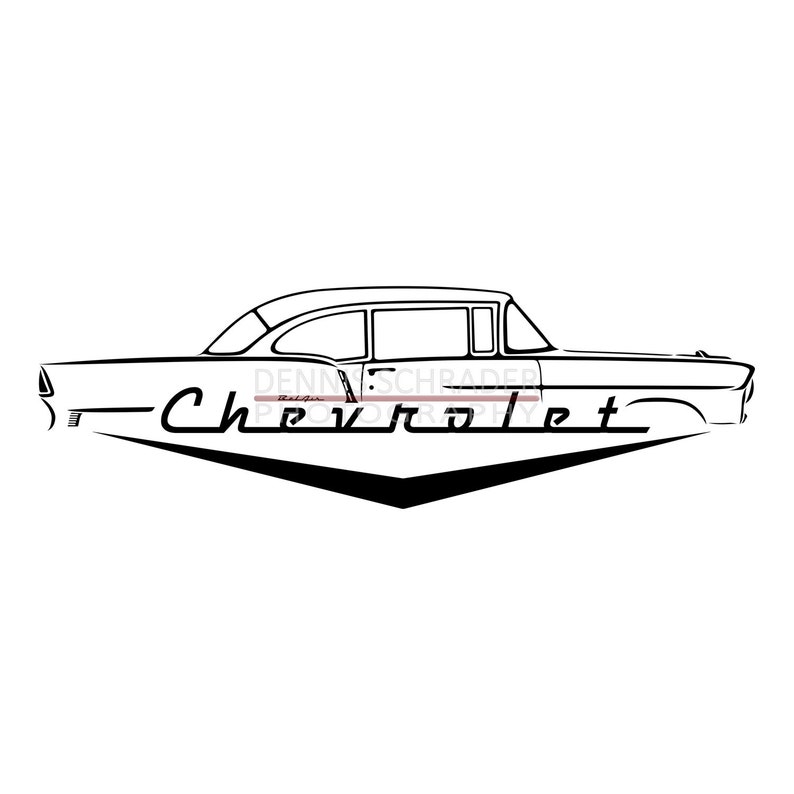Car svg eps png jpg Chevrolet Bel Air svg svg Illustration Car | Etsy