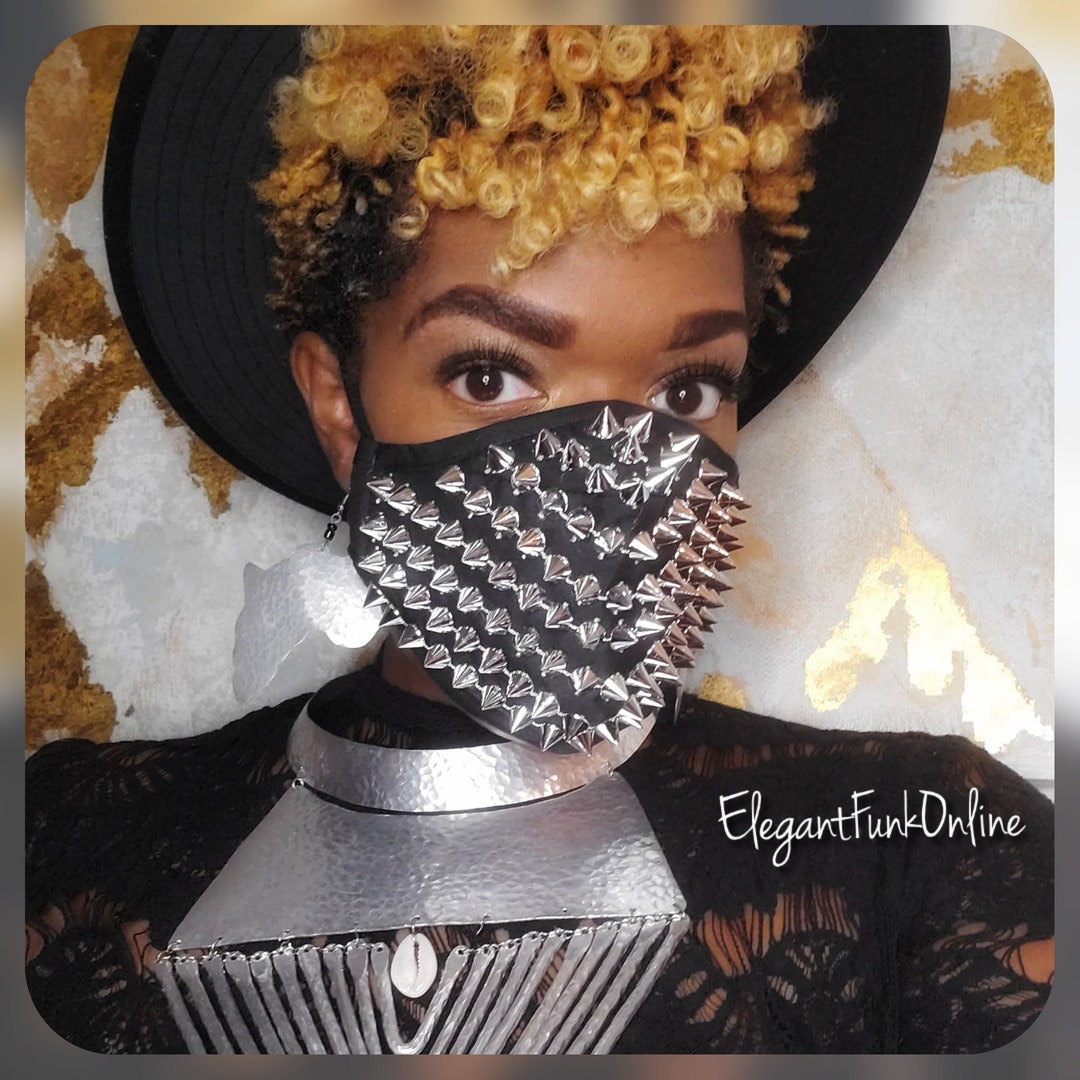 Halloween Mask | Stud Face Mask | Spike Mask | Cosplay Mask | Anime ...