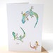 Greeting Card - Geckos ~ Watercolour & Ink Drawing - Etsy