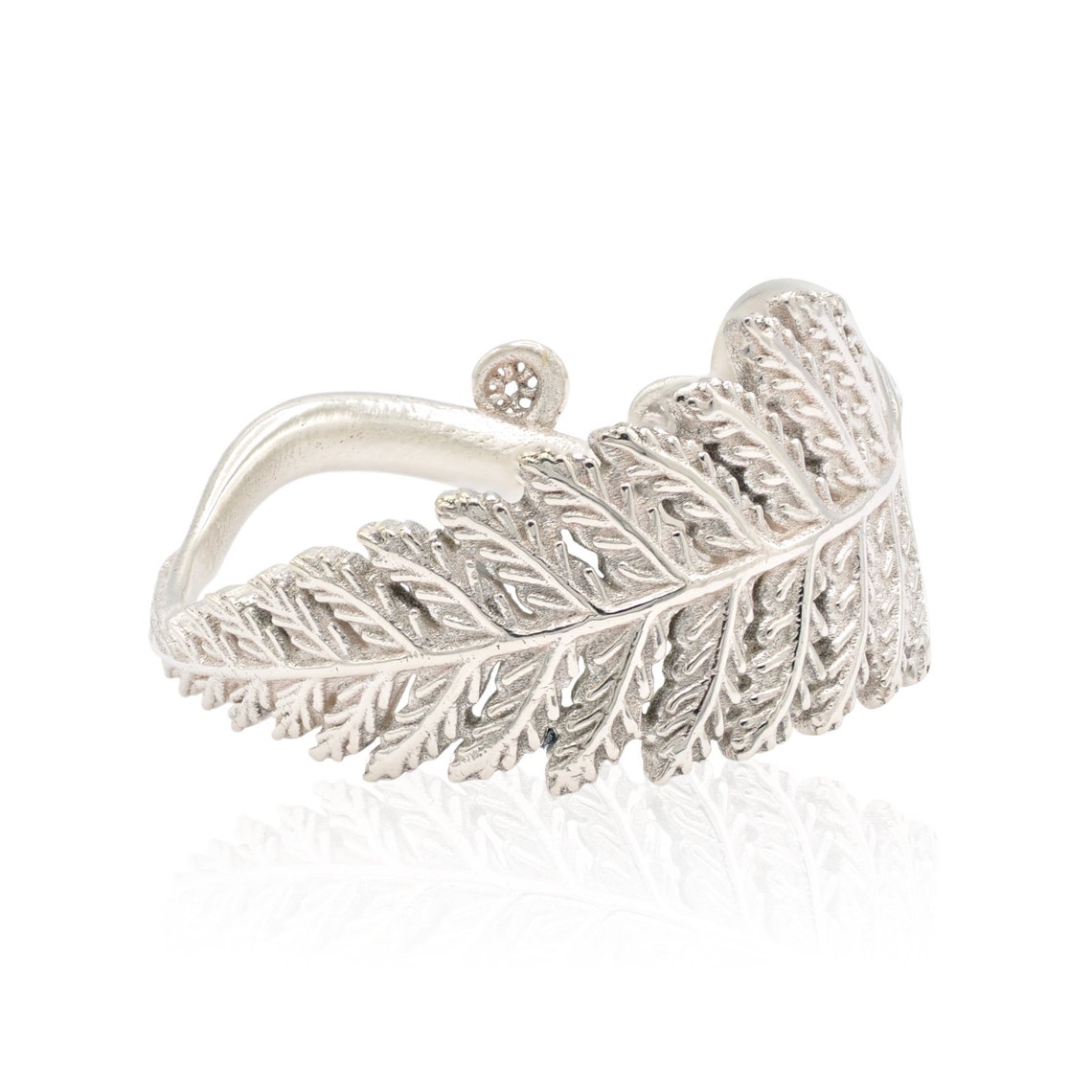 Silver Fern Ring Plant Jewelry Botanical Ring Design Gold - Etsy