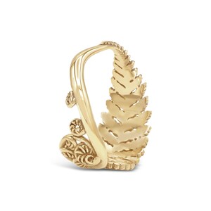 14k Gold Fern Ring - Ships in 2 Days; Plant Jewelry, Fern Frond ...