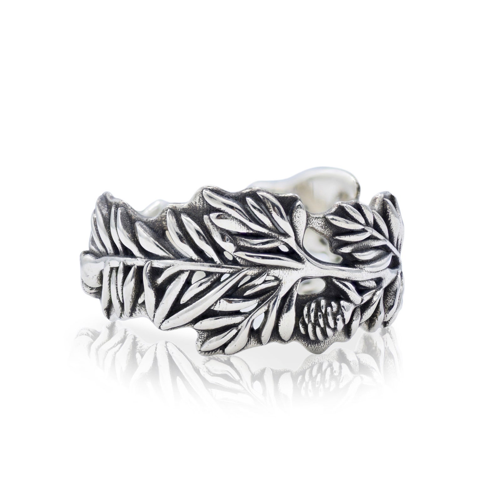 Hemlock Tree Branch Ring Sterling Silver Ring Branch Ring - Etsy