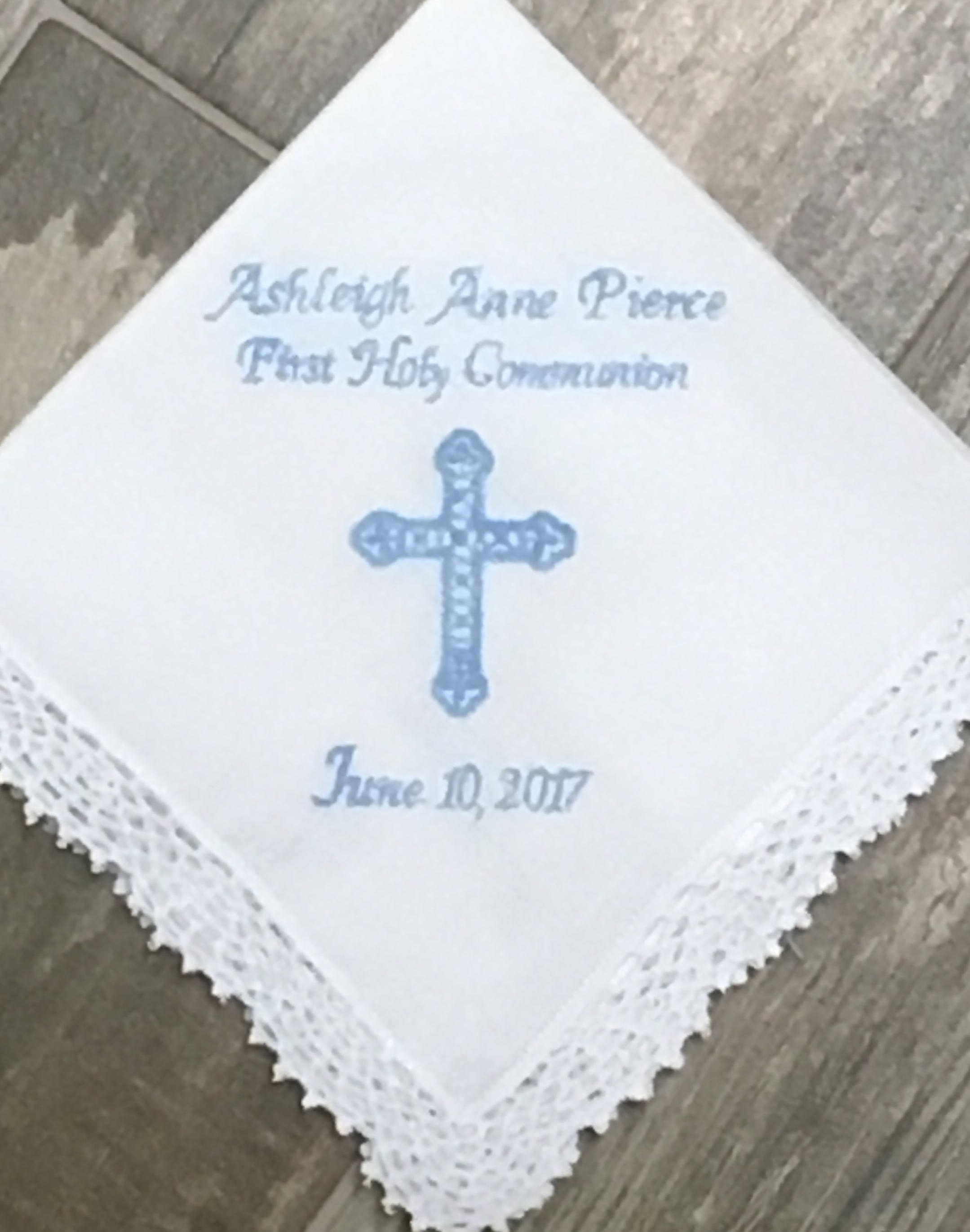 Personalized First Holy Communion Elegant Handkerchief - Etsy