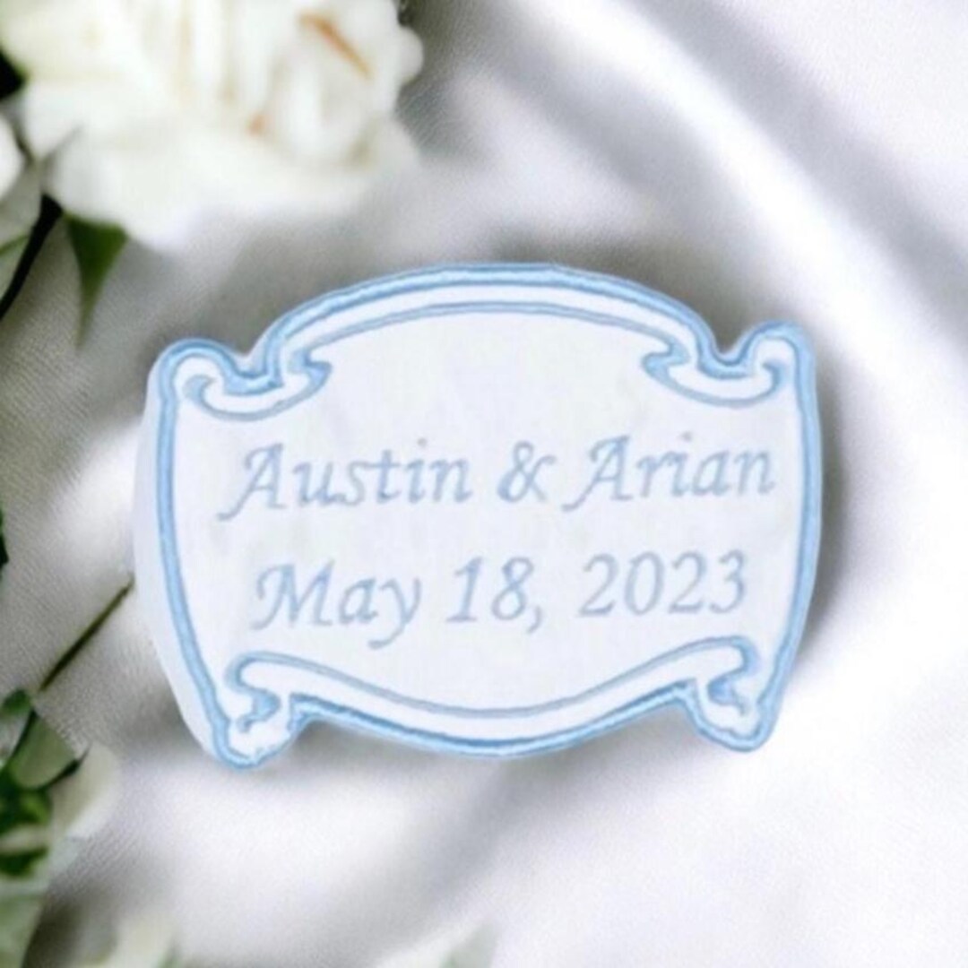 Personalized Wedding Dress Label, Custom Embroidered Dress Patch ...