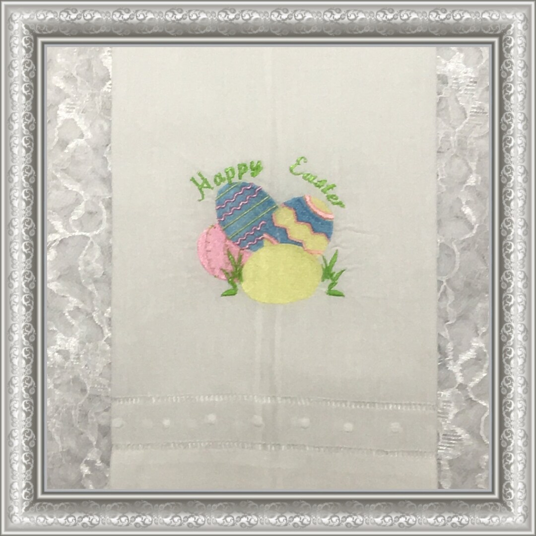 Easter Embroidered Guest Towel, Custom Embroidered, Easter Guest Towel ...
