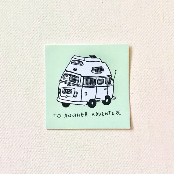 Adventure Van Vinyl Sticker by Komopoko | Etsy