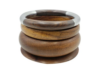 Brass Bangle Set | Etsy