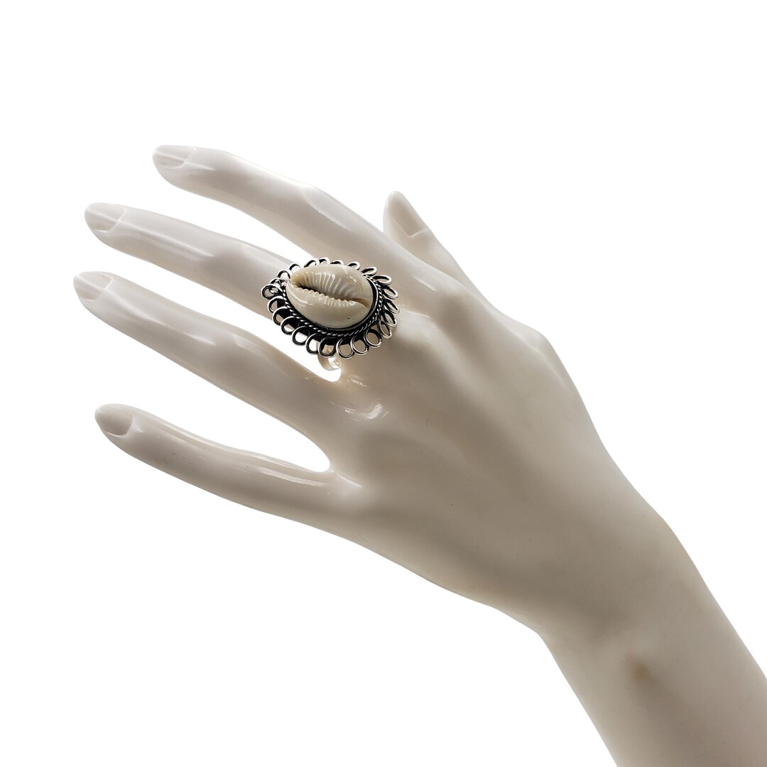 Cowrie Shell Ring Boho Surfer Beach Tribal Jewelry - Etsy