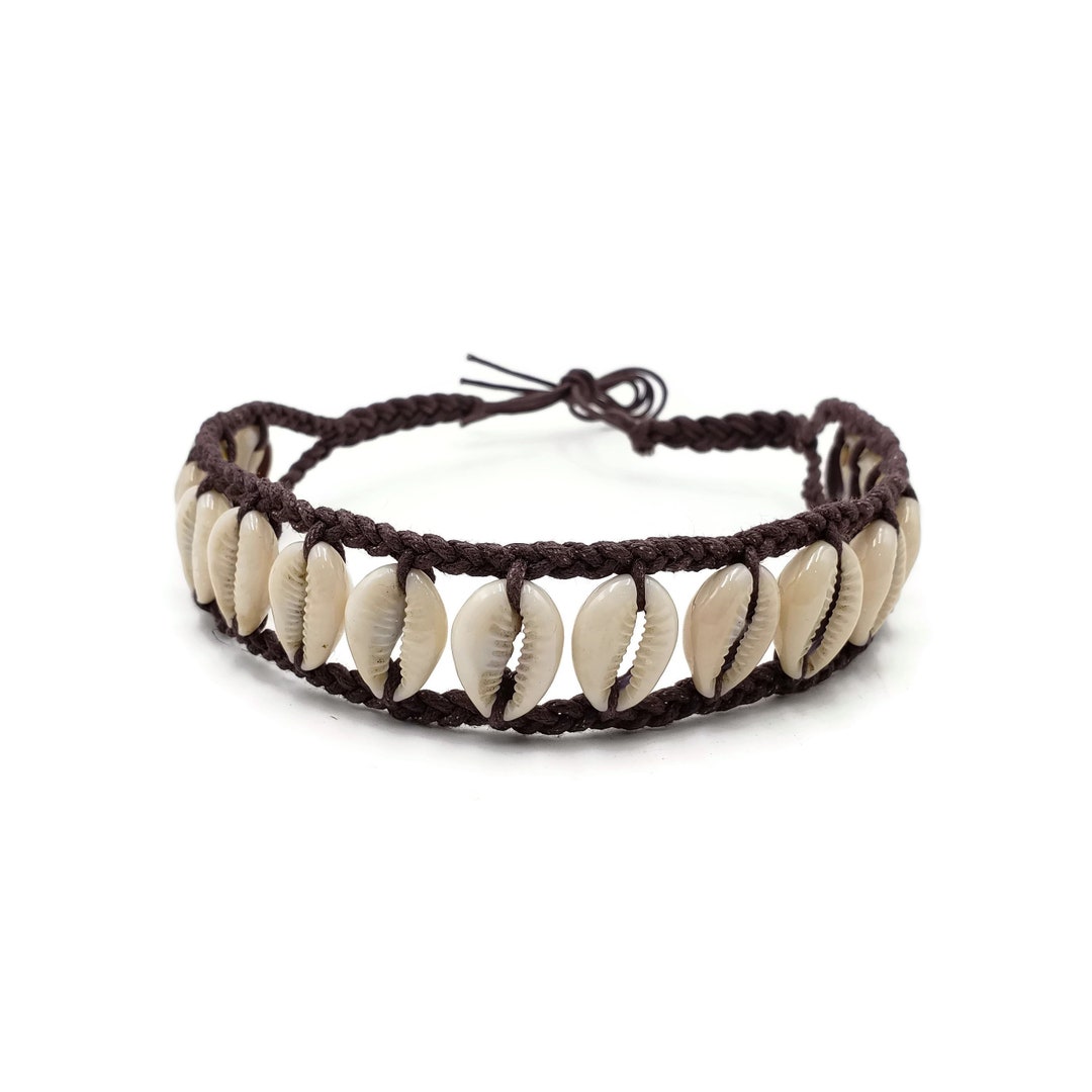 Cowrie Choker Necklace Sea Shell Choker Natural Shell Necklace Cowry ...
