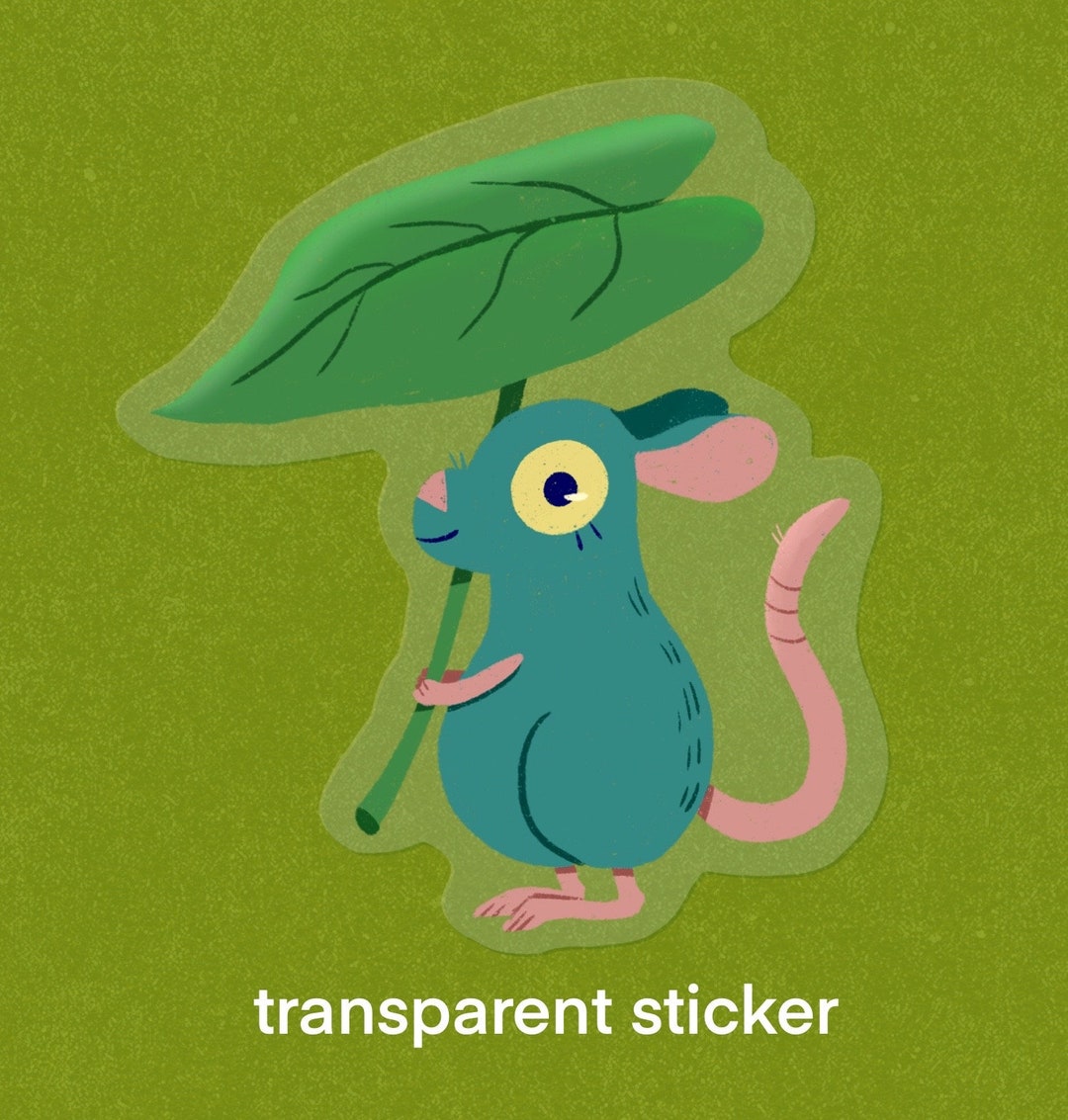 Clear Mouse Sticker - Etsy