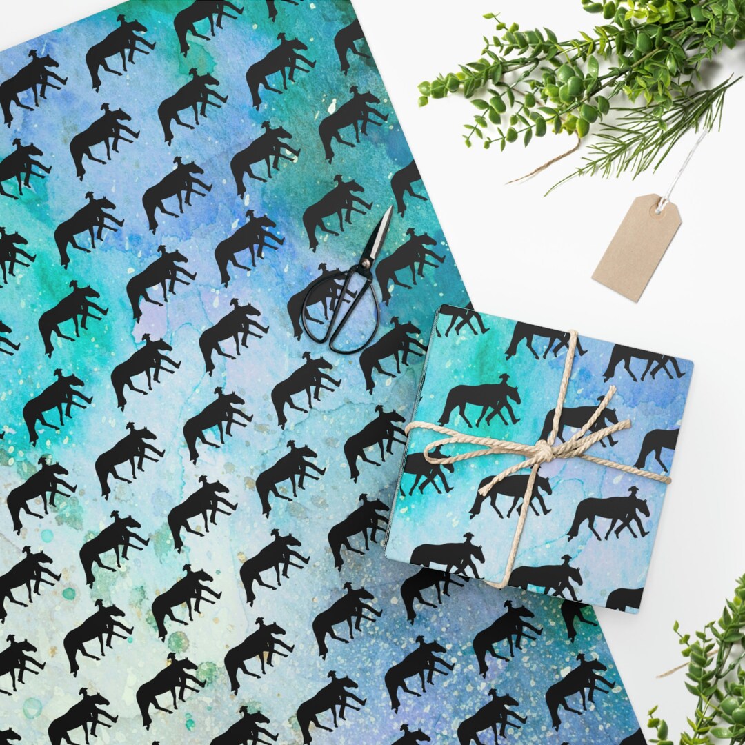 Showmanship Horse male Wrapping Paper - Etsy