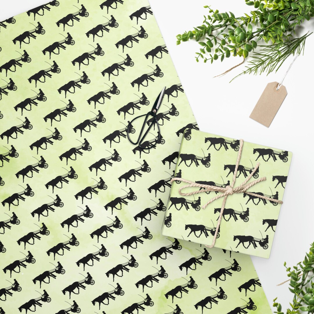 Pleasure Driving Horse male Wrapping Paper - Etsy