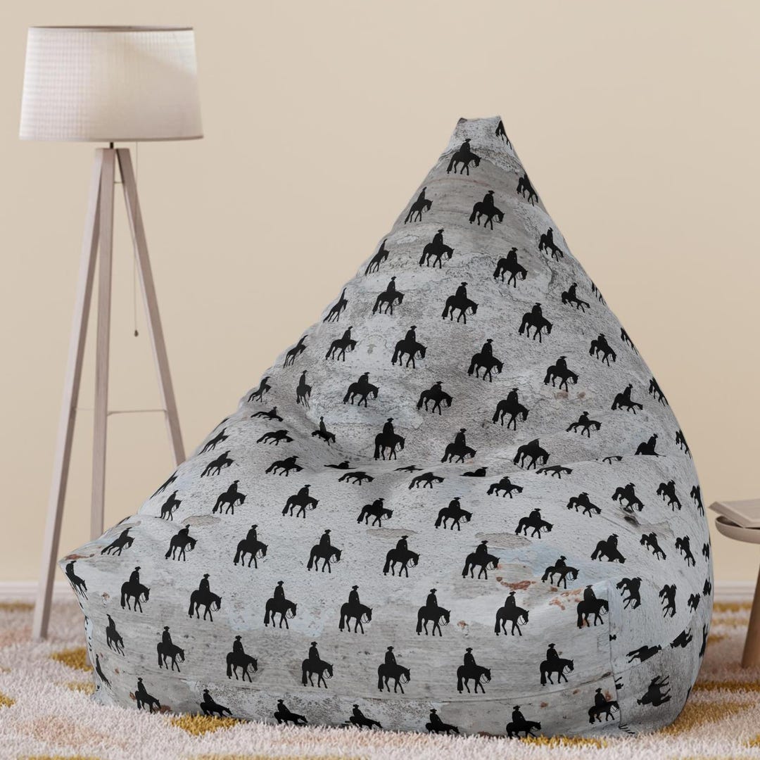 Western Pleasure Horse Bean Bag Chair COVER, Horse Owners, Horse Gift, Equestrian Gift, Horse ...