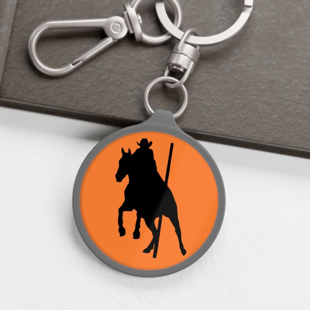 Pole Bending Horse Keyring, Horse Lovers Key Chain, Gift for Horse ...