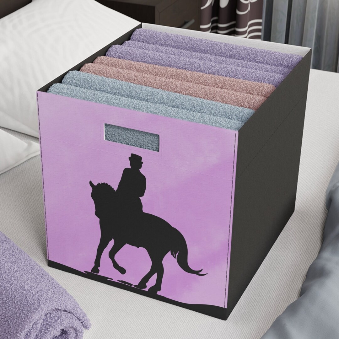 Dressage Horse Felt Storage Box - Etsy