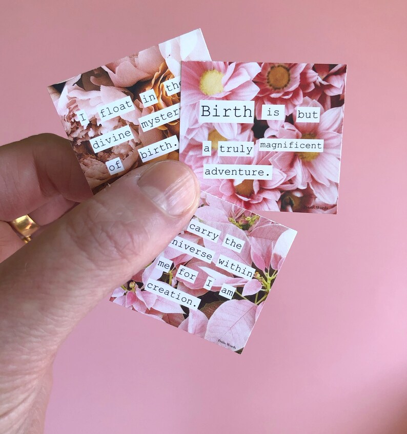 Empowered BIRTH Stickers / Baby Shower Christmas Gift / Stocking ...