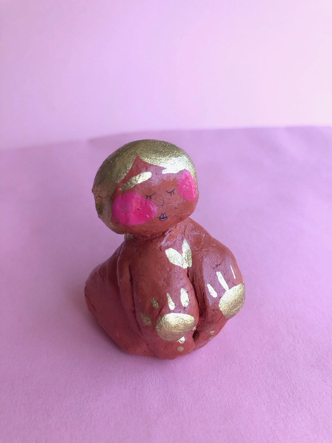 Miniature Clay Figurine of a Large Goddess Female Nude - Etsy