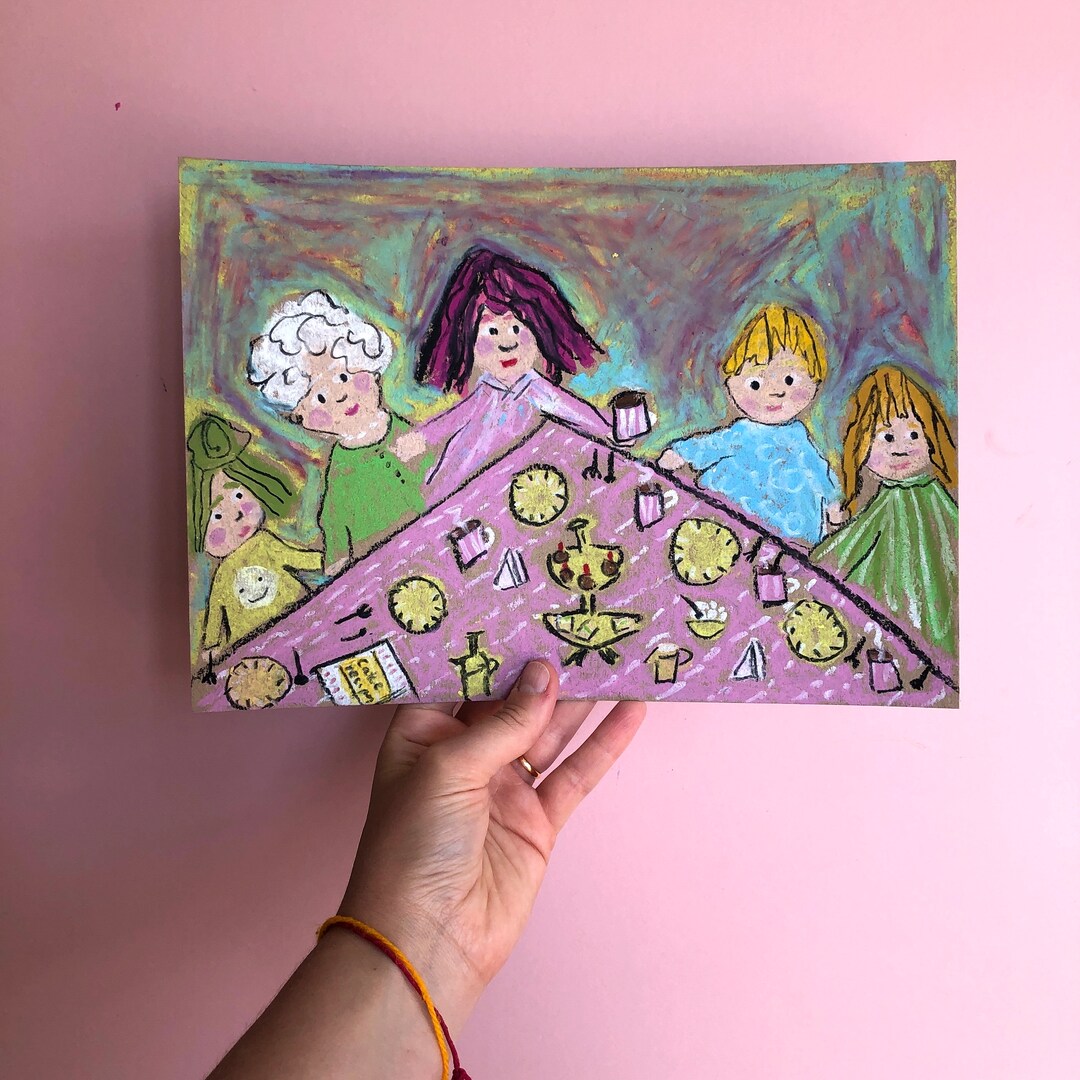 Clearance * Fine Art Pastel Portrait - Original Oil Pastel Painting ...