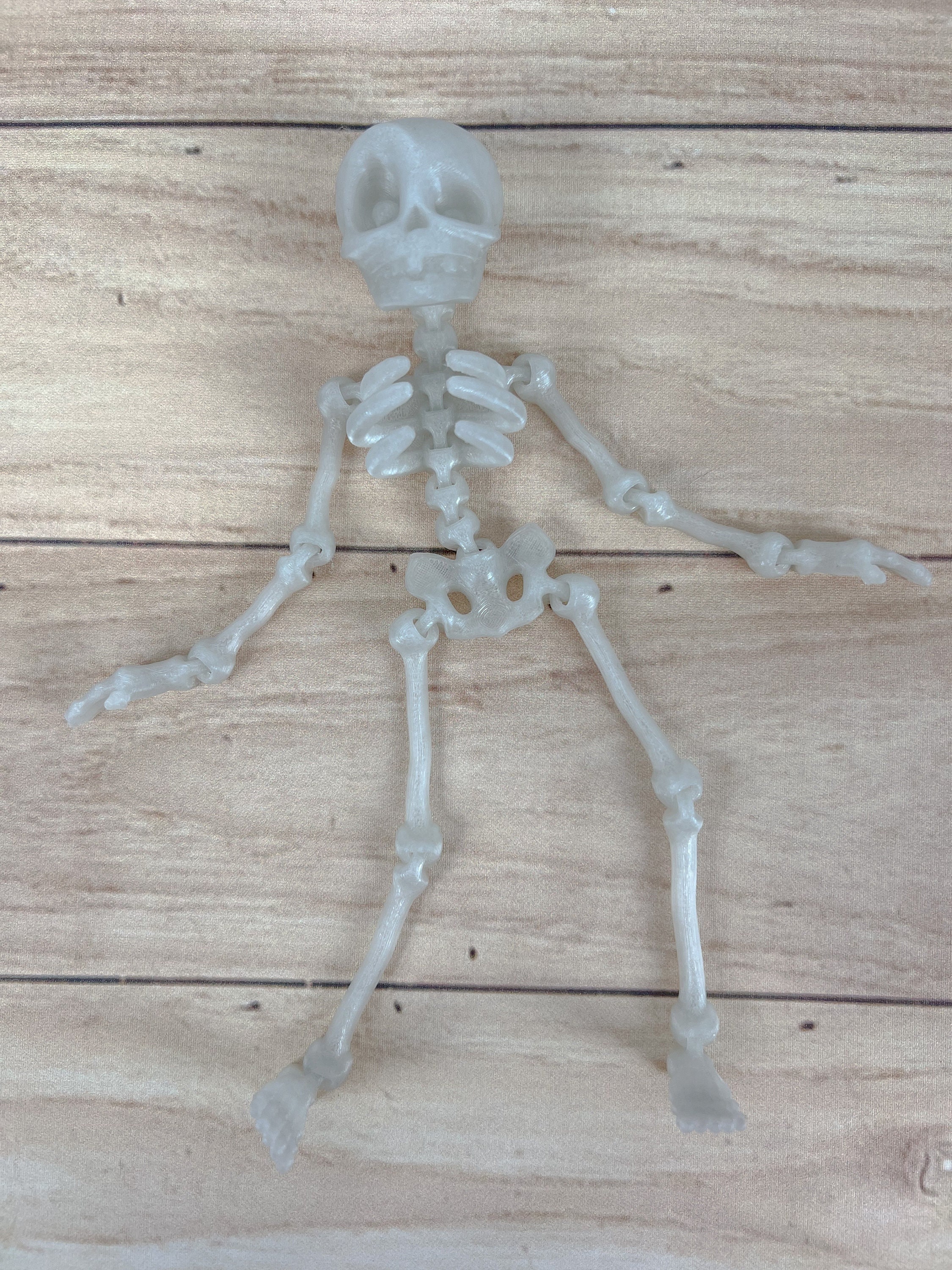 Skeleton 3D Printed Articulated Flexible Custom Fidget - Etsy