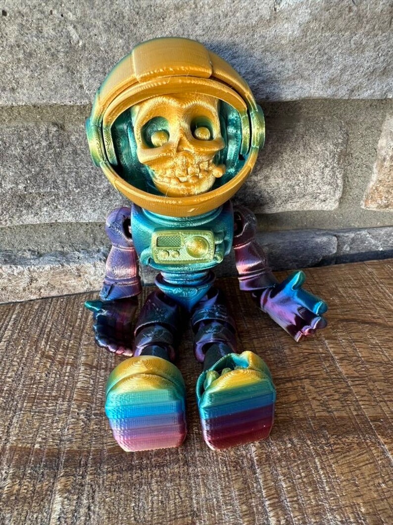 Zombie Astronaut 3D Printed Articulated Flexible Custom - Etsy