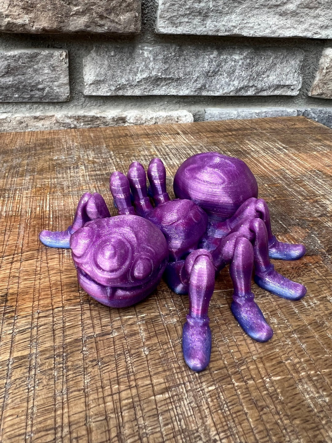 Spider 3d Printed Articulated Flexible Custom Fidget Toy - Etsy