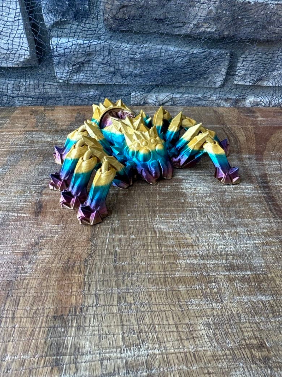 Spy-der Spinner Spider 3d Printed Articulated Flexible Custom Fidget ...