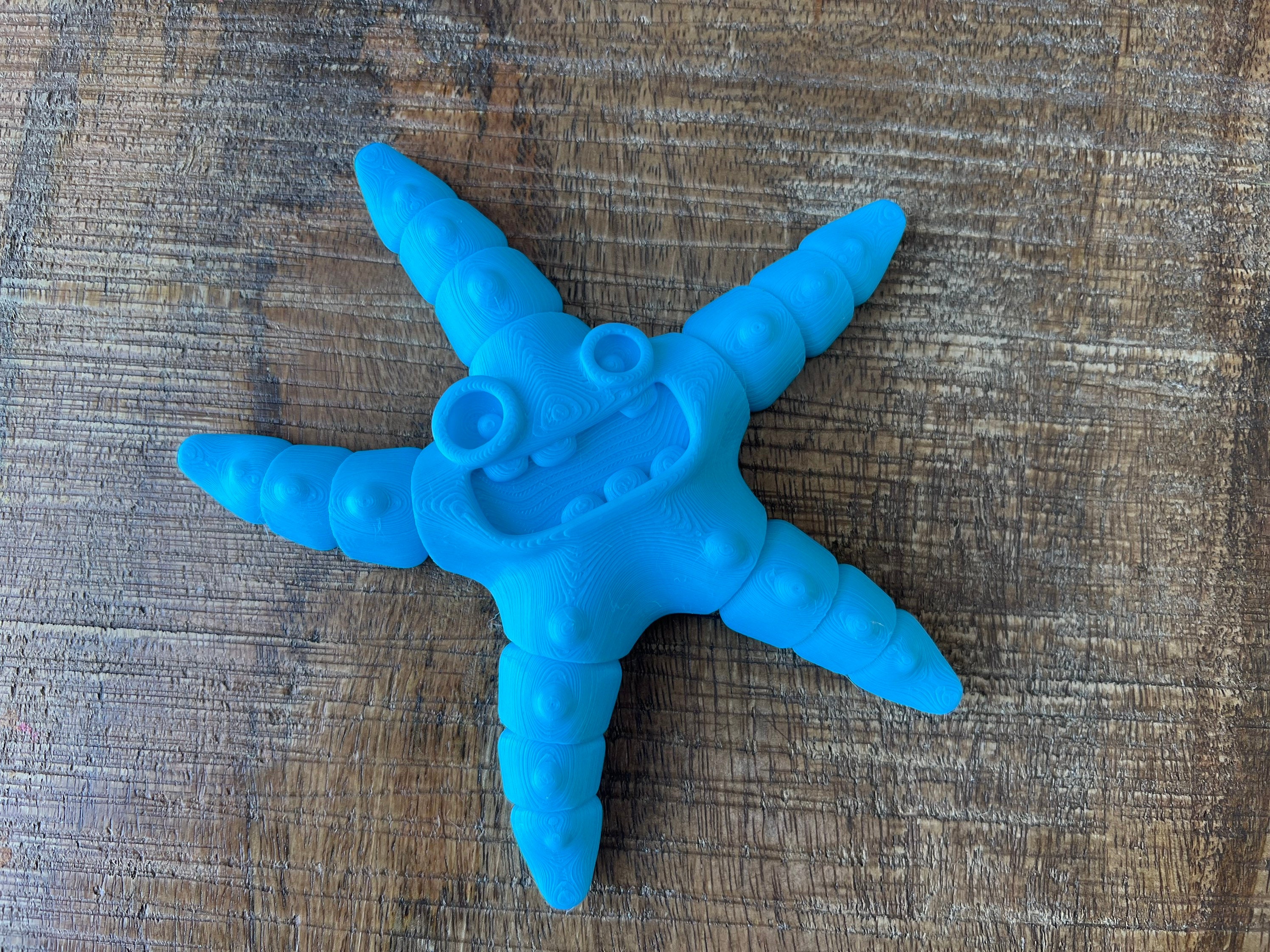 Starfish 3D Printed Articulated Flexible Custom Fidget - Etsy