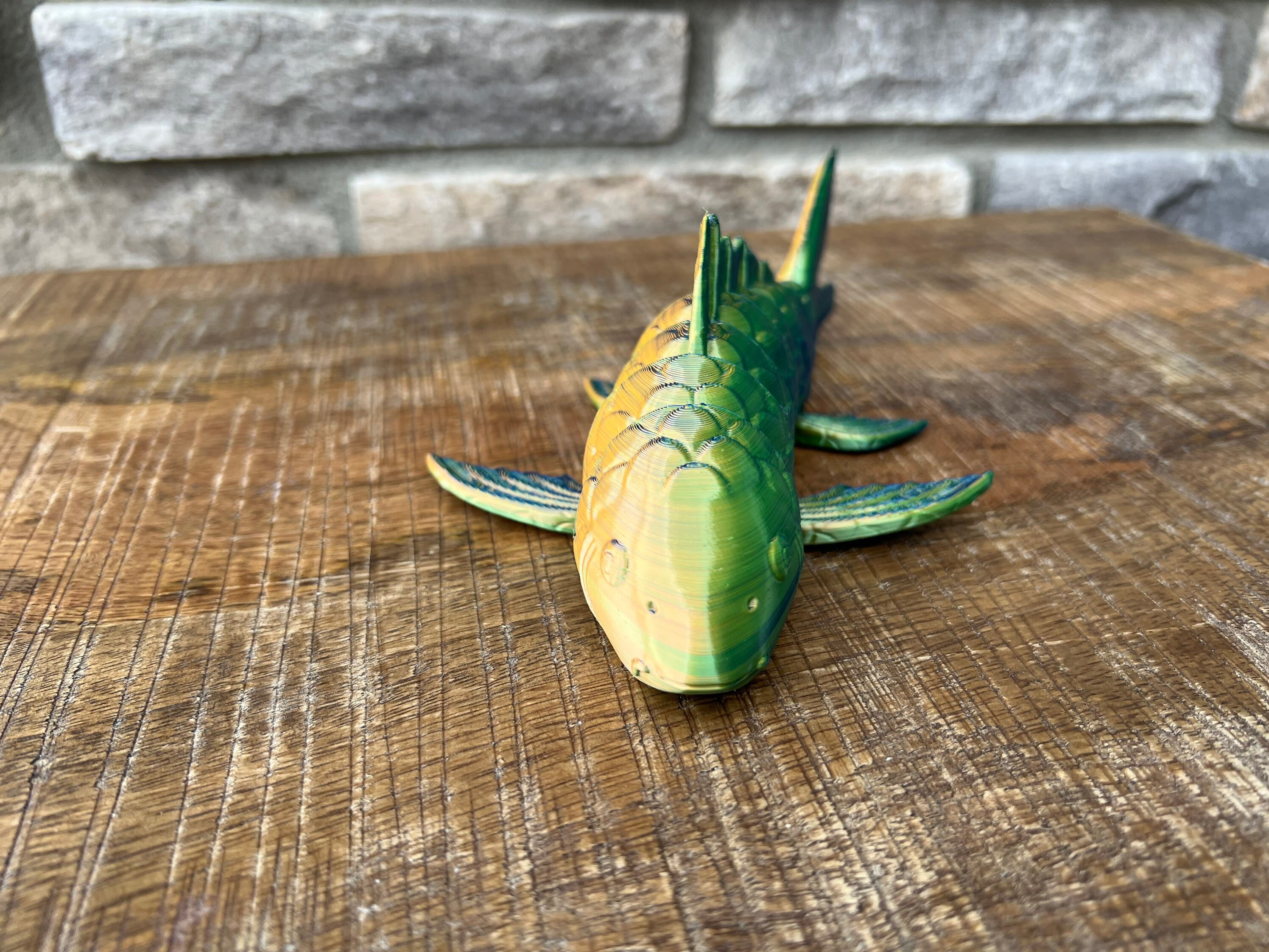 Koi Fish 3d Printed Articulated Flexible Custom Fidget New Zealand ...