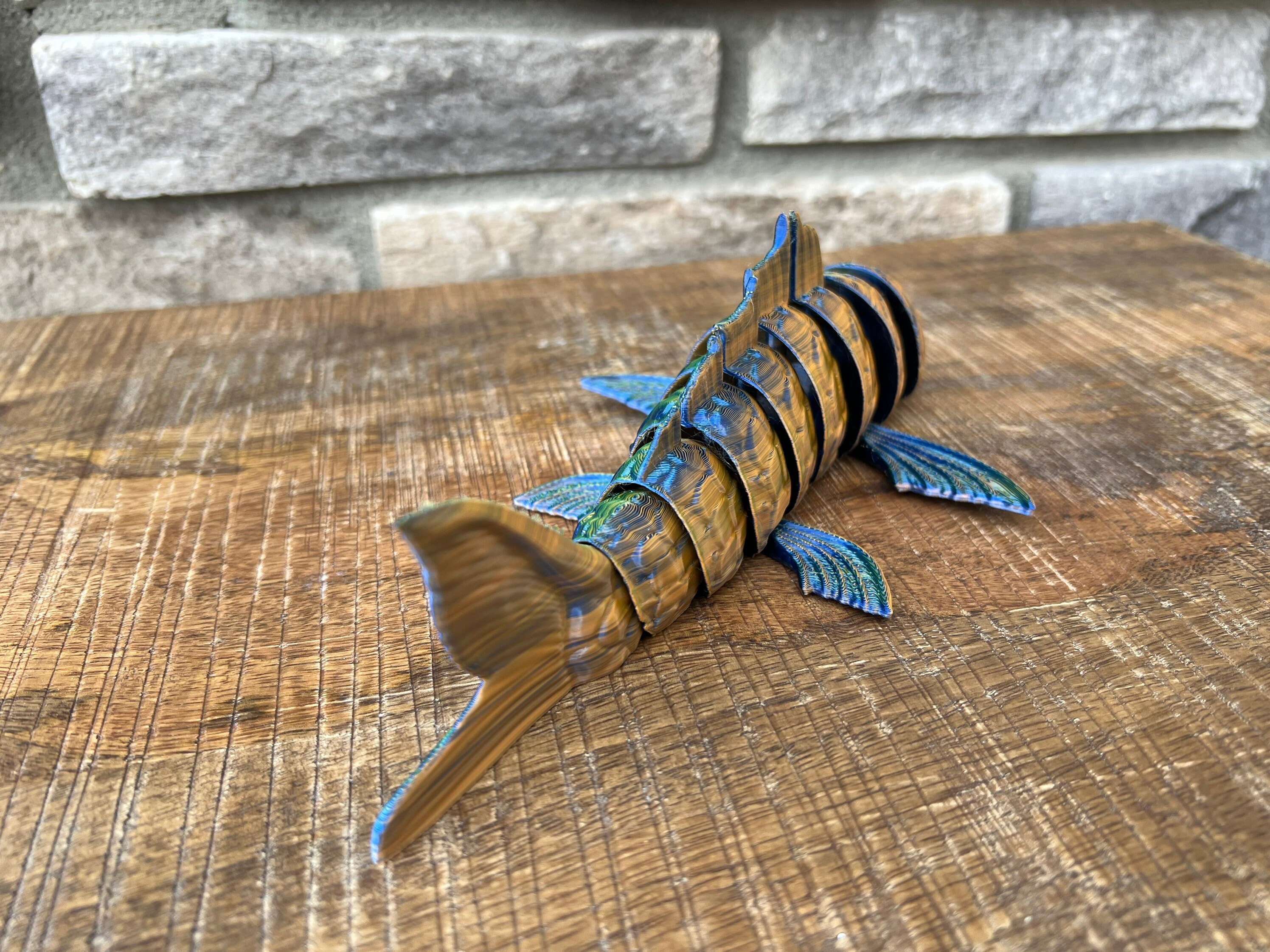 Koi Fish 3d Printed Articulated Flexible Custom Fidget New Zealand ...