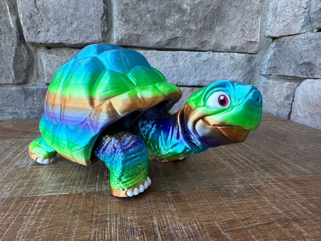 Tortoise Multi Filament Print 3D Printed Articulated Fidget Custom ...