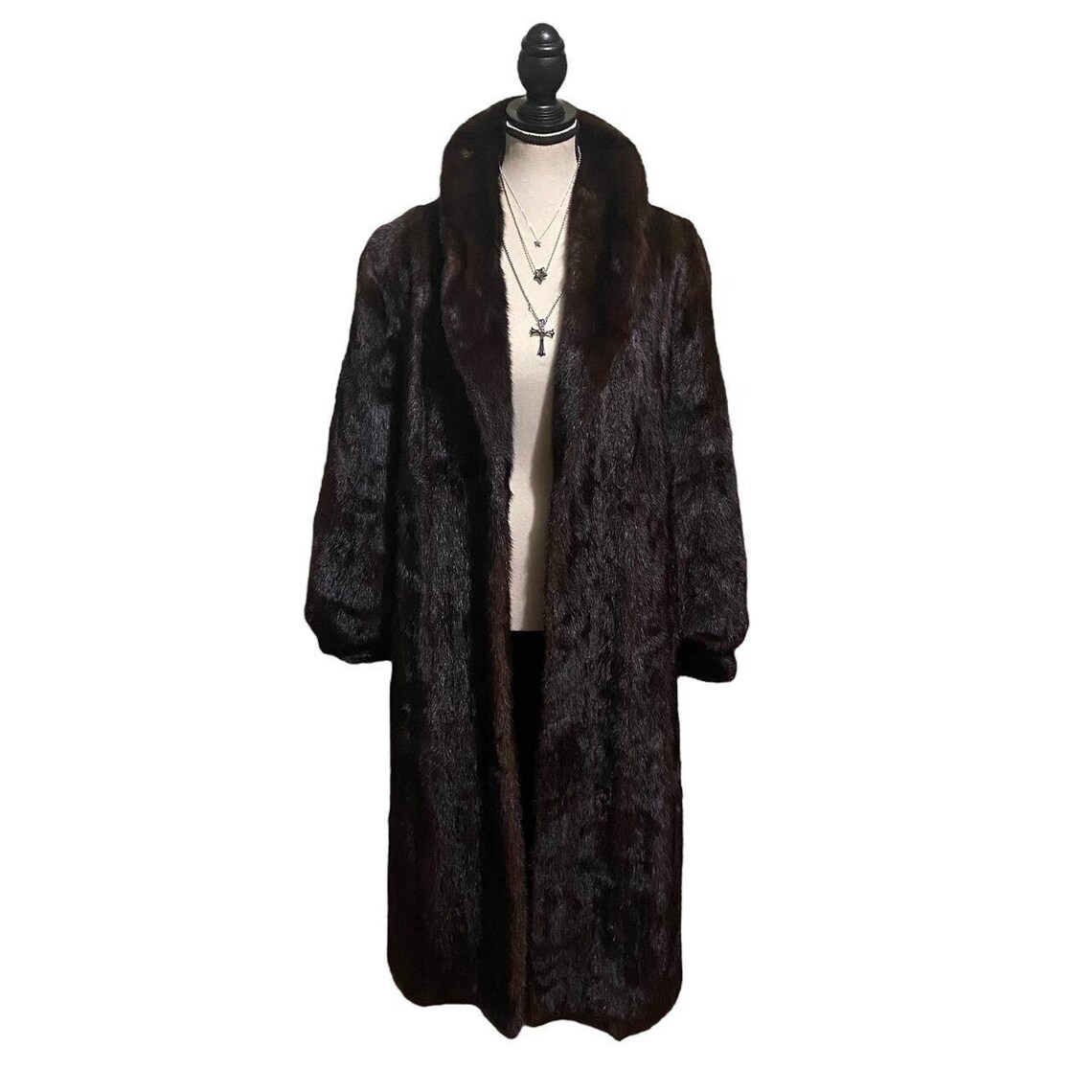 Stunning RARE Vintage Saga Mink Dark Brown Full Length Mink Fur Coat - Etsy