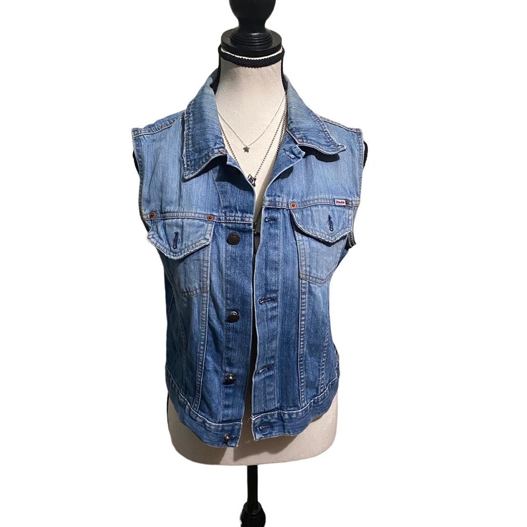 Vintage Italian Phard Jeans Denim Vest - Etsy