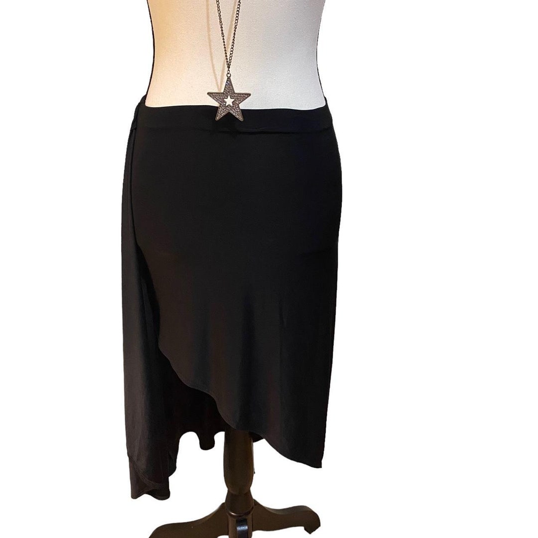 Y2k 21 Saints Black Midi Wrap Skirt - Etsy