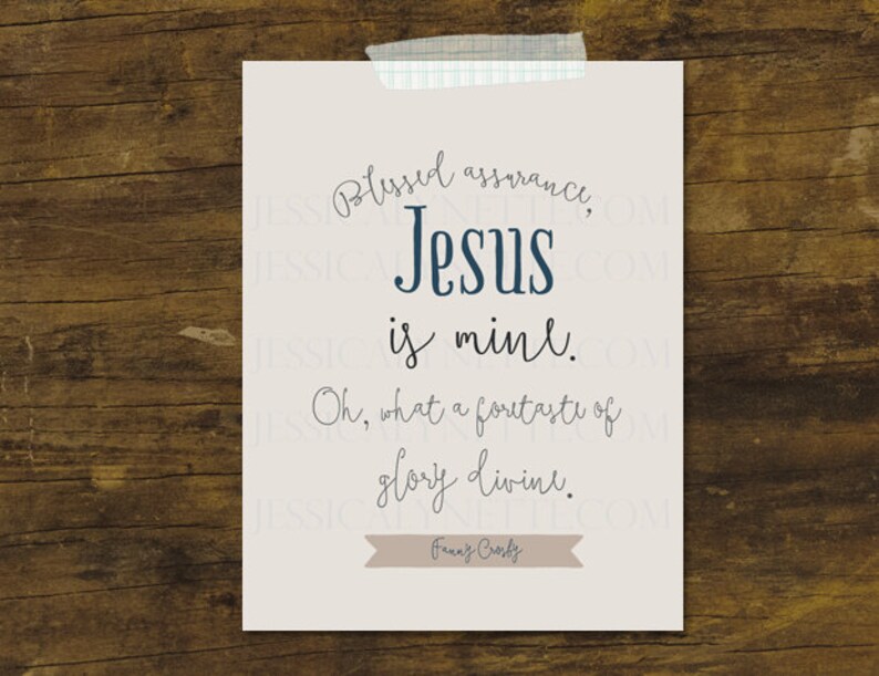 Blessed Assurance, Jesus is Mine| Hymn Lyrics | Fanny Crosby ...