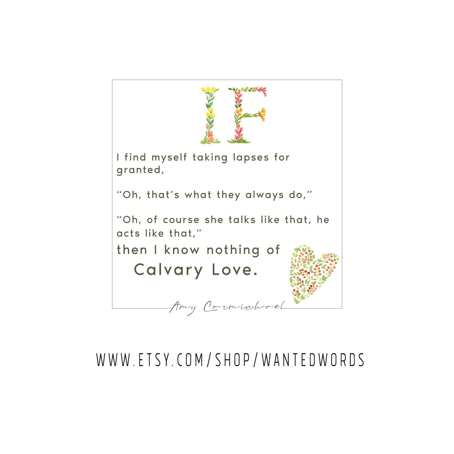 Amy Carmichael Collection of 6 IF Poem Printables to Print at Home ...