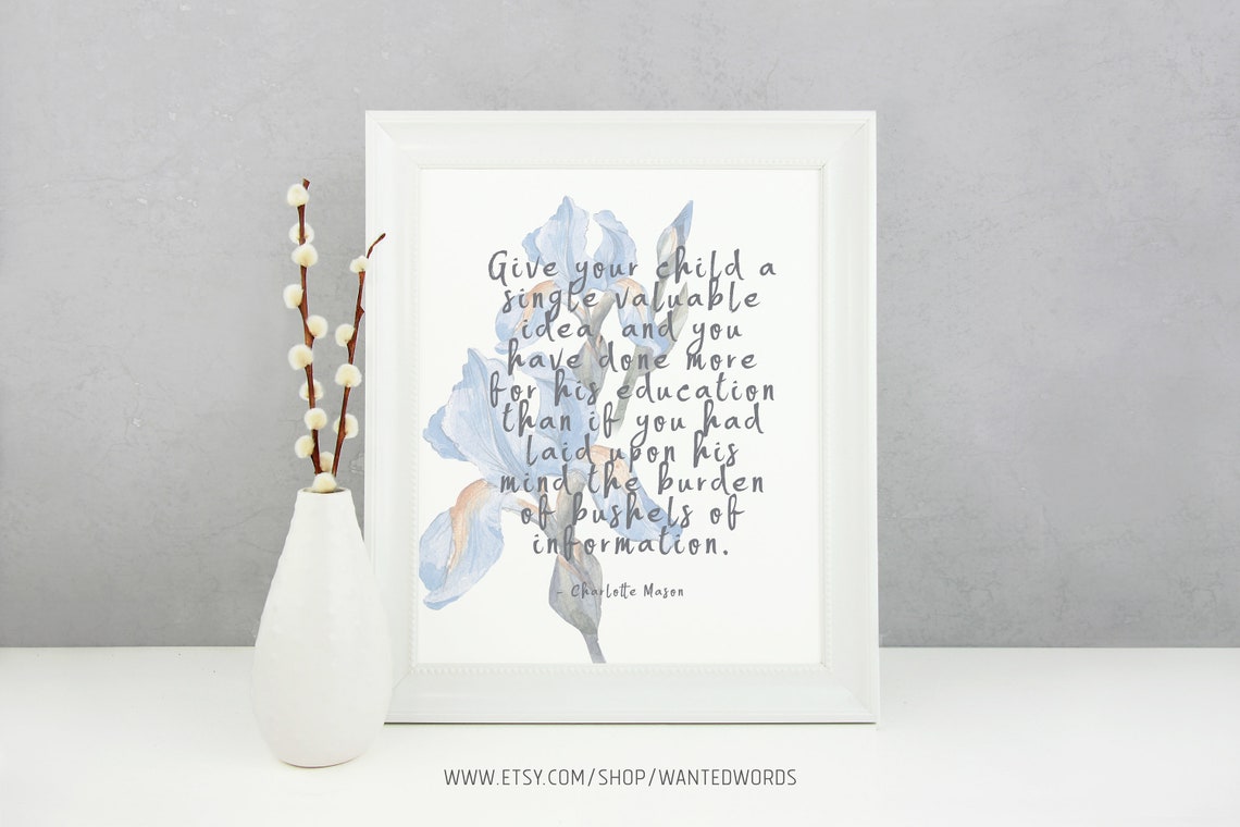 Charlotte Mason Set of 8 Printable Bundle Lot Encouraging - Etsy