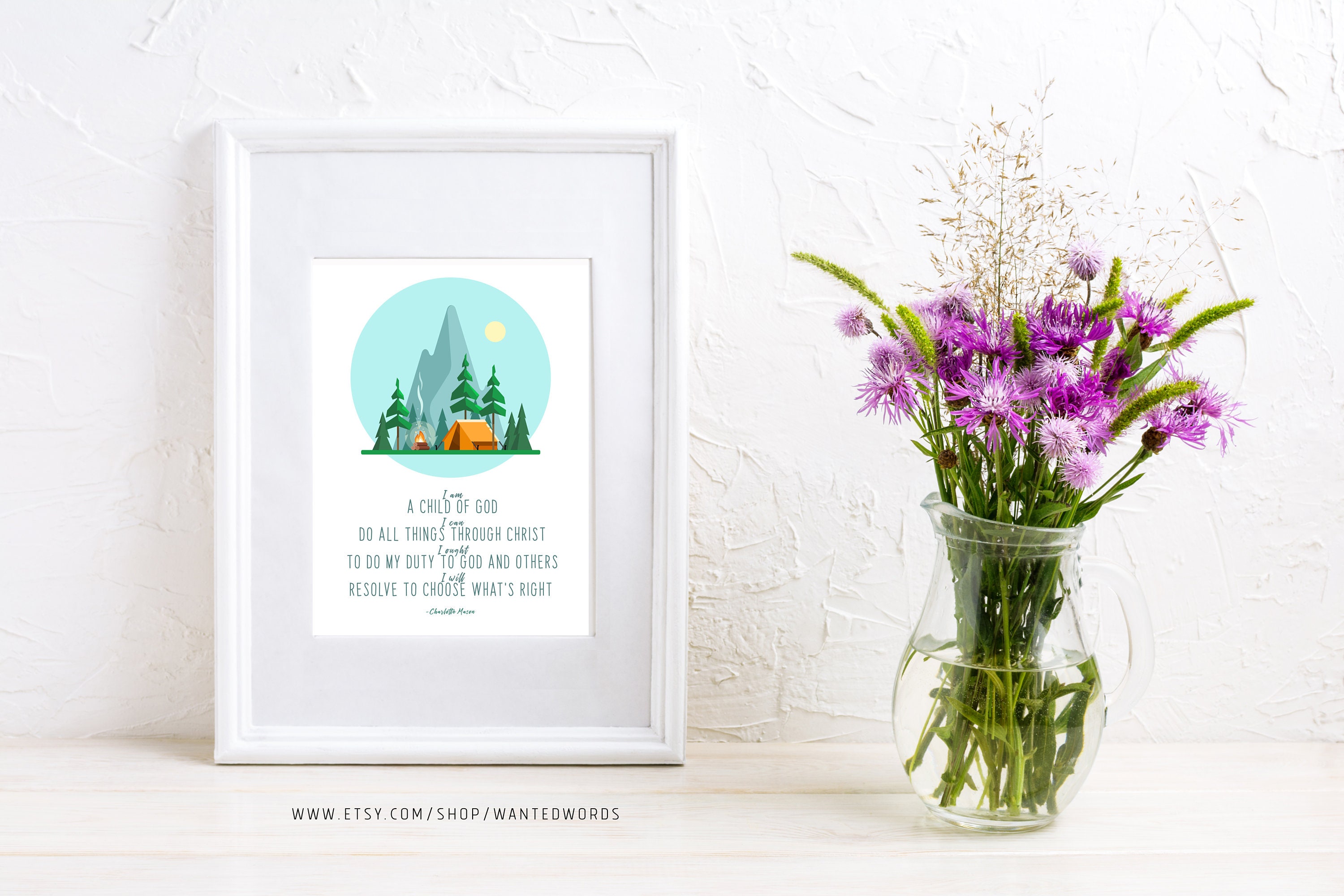 Charlotte Mason I Am I Can I Ought I Will Homeschool Quote Motto With ...