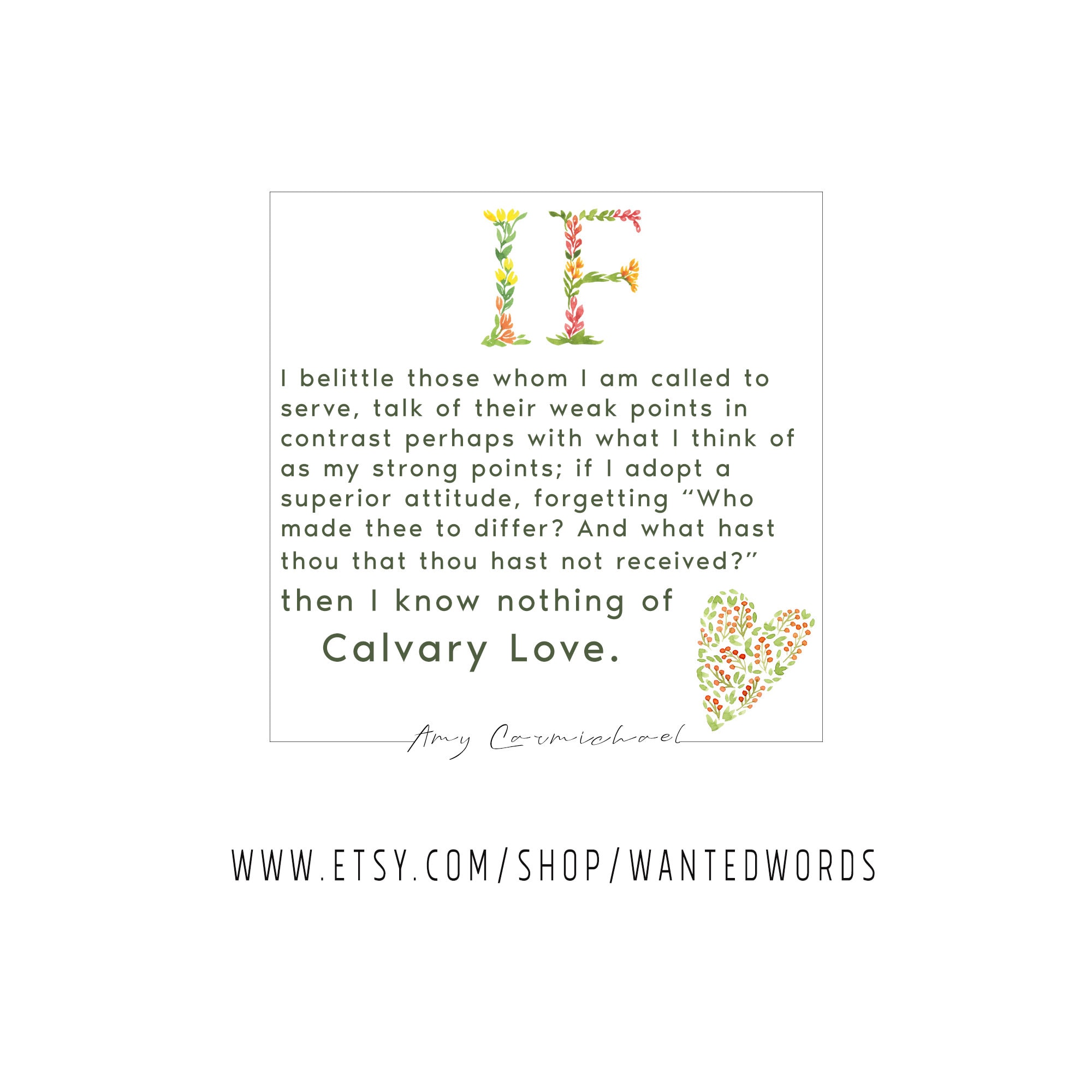 Amy Carmichael Collection of 6 IF Poem Printables to Print at Home ...