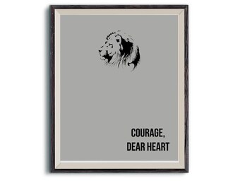 CS Lewis Quote Printable Courage Dear Heart Narnia Quote - Etsy