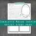 Charlotte Mason Inspired Artist Study Page Homeschool Notebooking ...