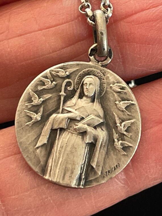 Rare Antique French Saint Colette Medal by Tricard on… - Gem
