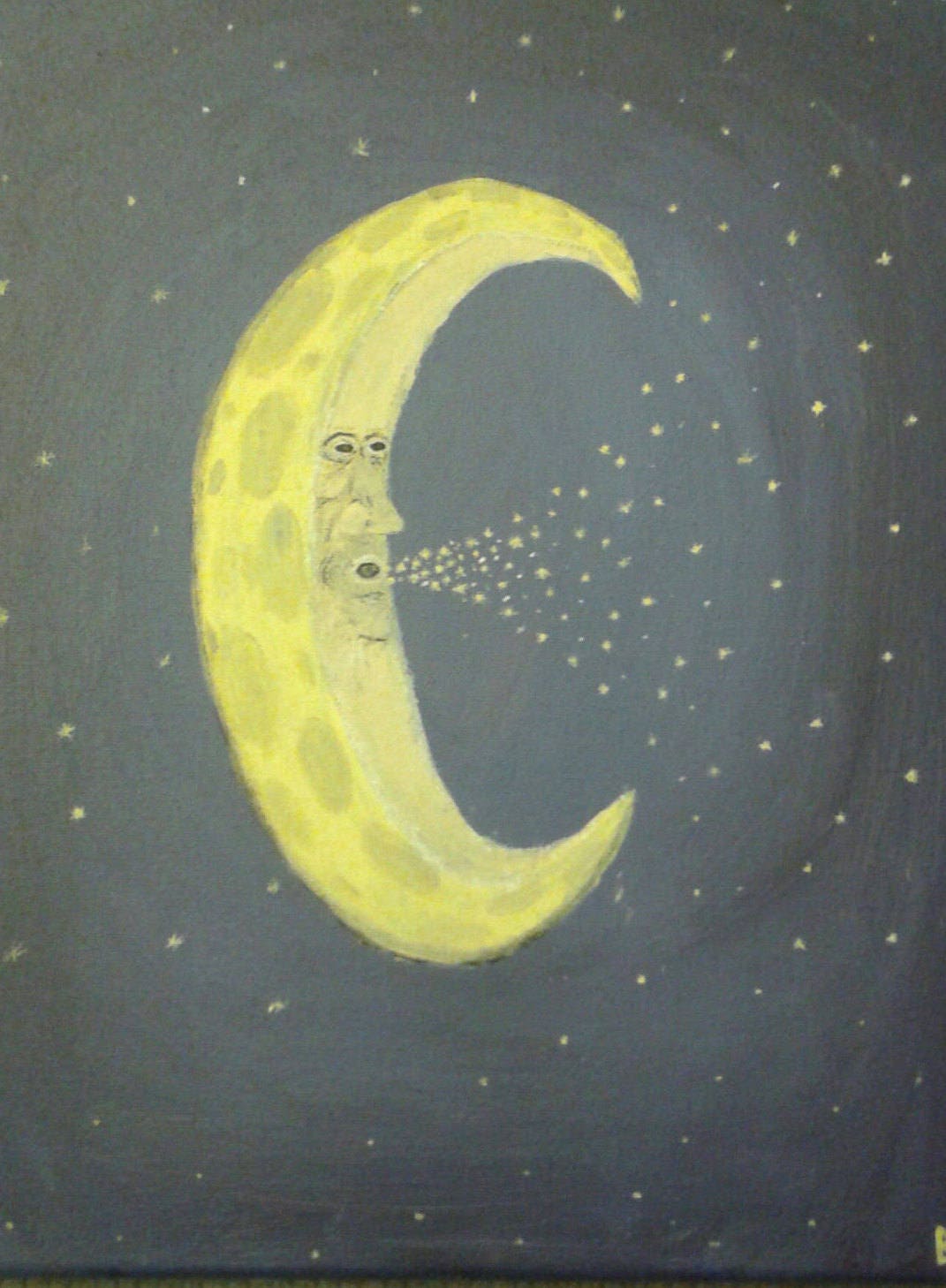 Moon Print, Stars Print, Fine Art Print, Night Print, Starry Night ...