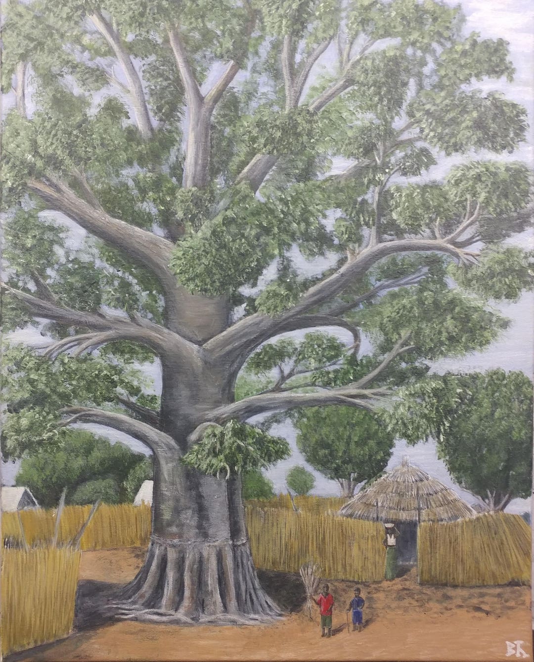 Africa Print, Senegal Print, Wolof Print, Village Print, Mother Print ...