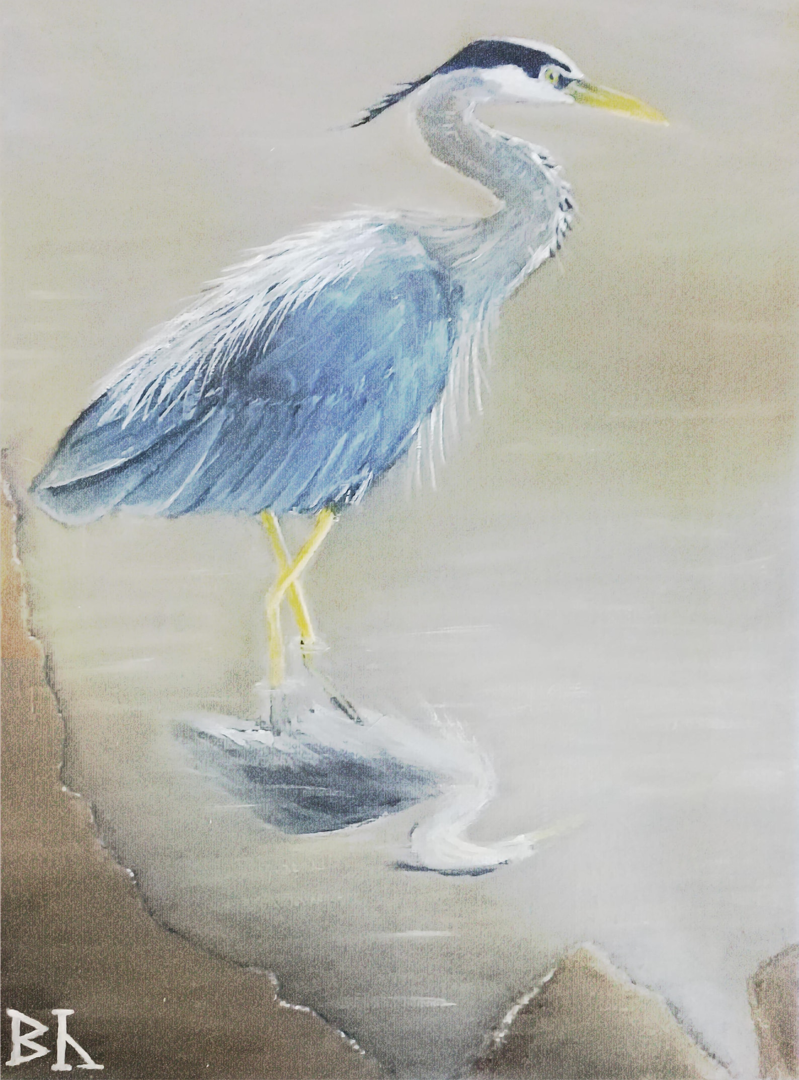 Great Blue Heron Card [single Card], Heron Card, Bird Card, Friend Card ...