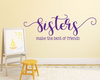 Sister wall decal | Etsy